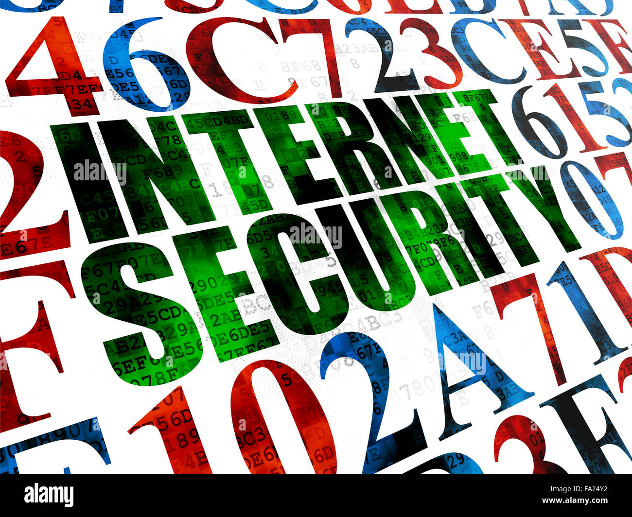 Privacy concept: Internet Security on Digital background Stock Photo ...