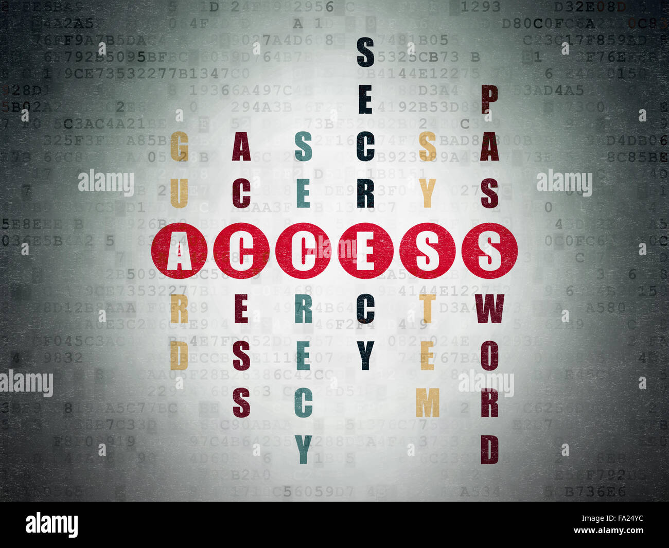 Protection concept: Access in Crossword Puzzle Stock Photo - Alamy