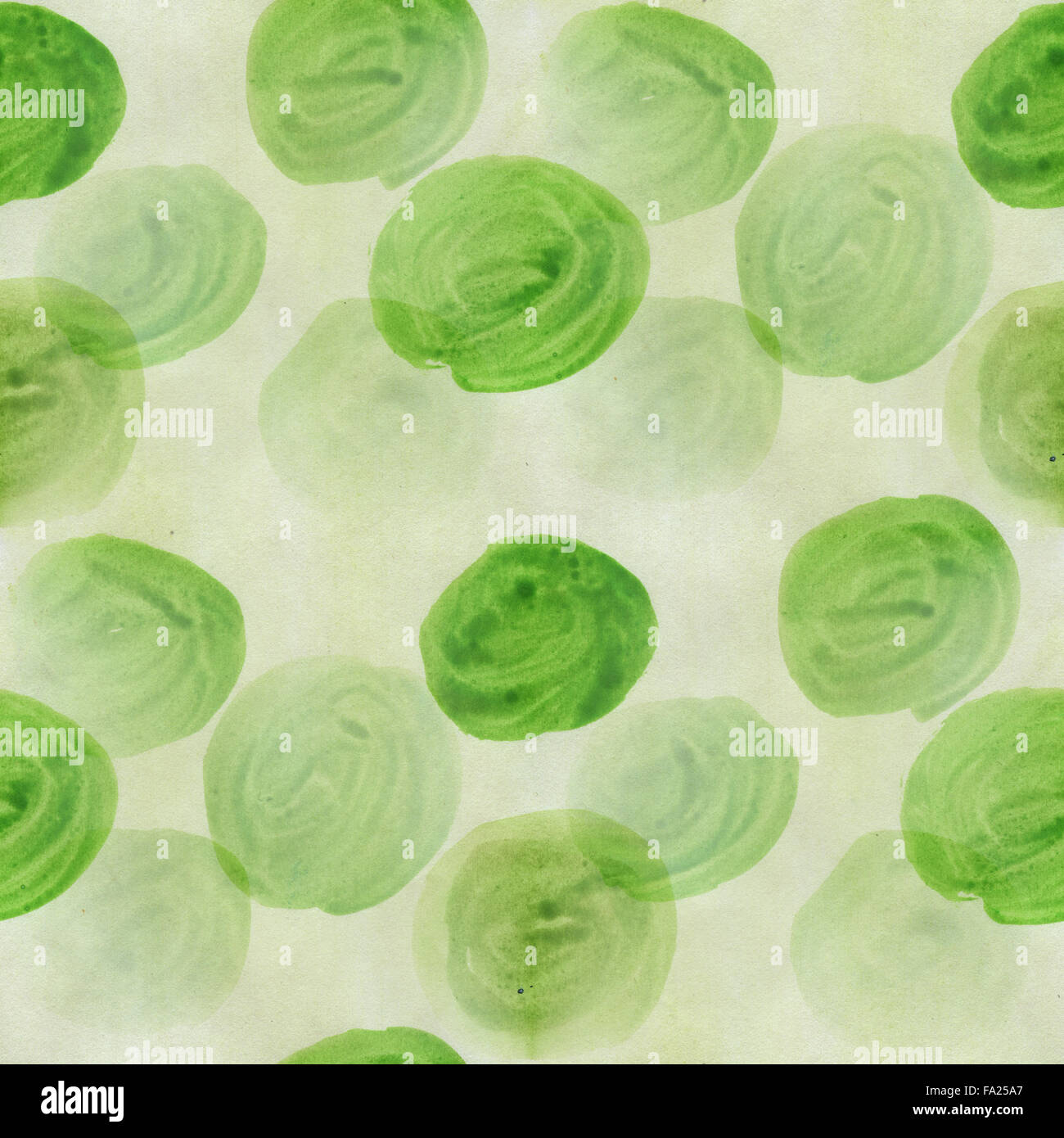 Seamless circle watercolor handmade green spot wallpaper texture Stock ...