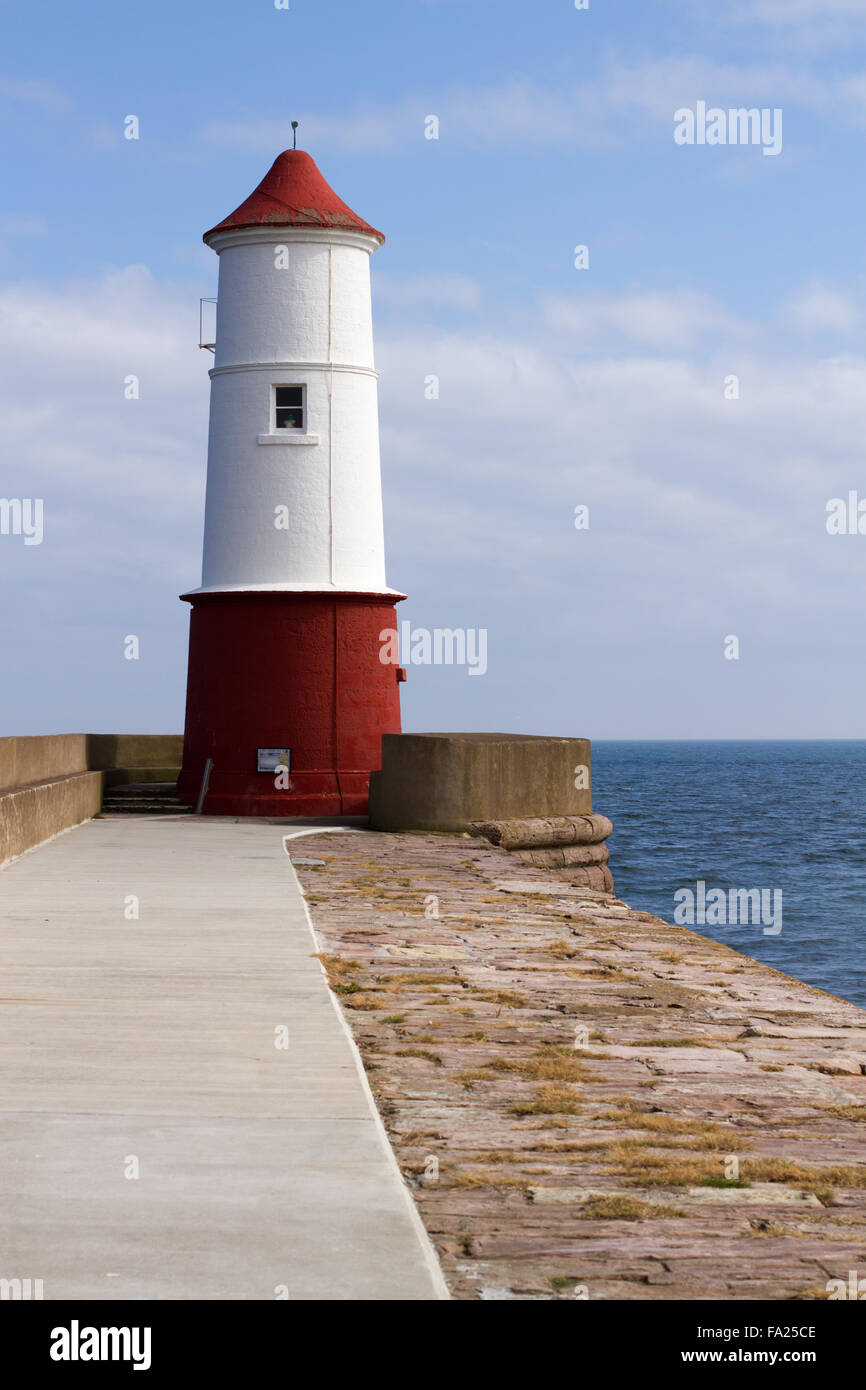 Lighthouse in Berwick upon Tweed Stock Photo - Alamy