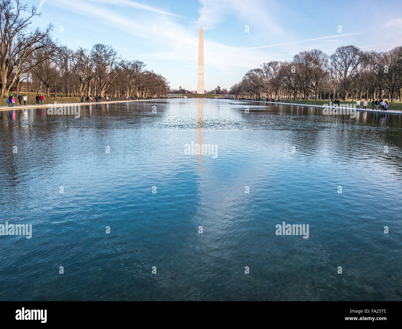 The Washington Monument on the Reflecting Pool Stock Photo - Alamy