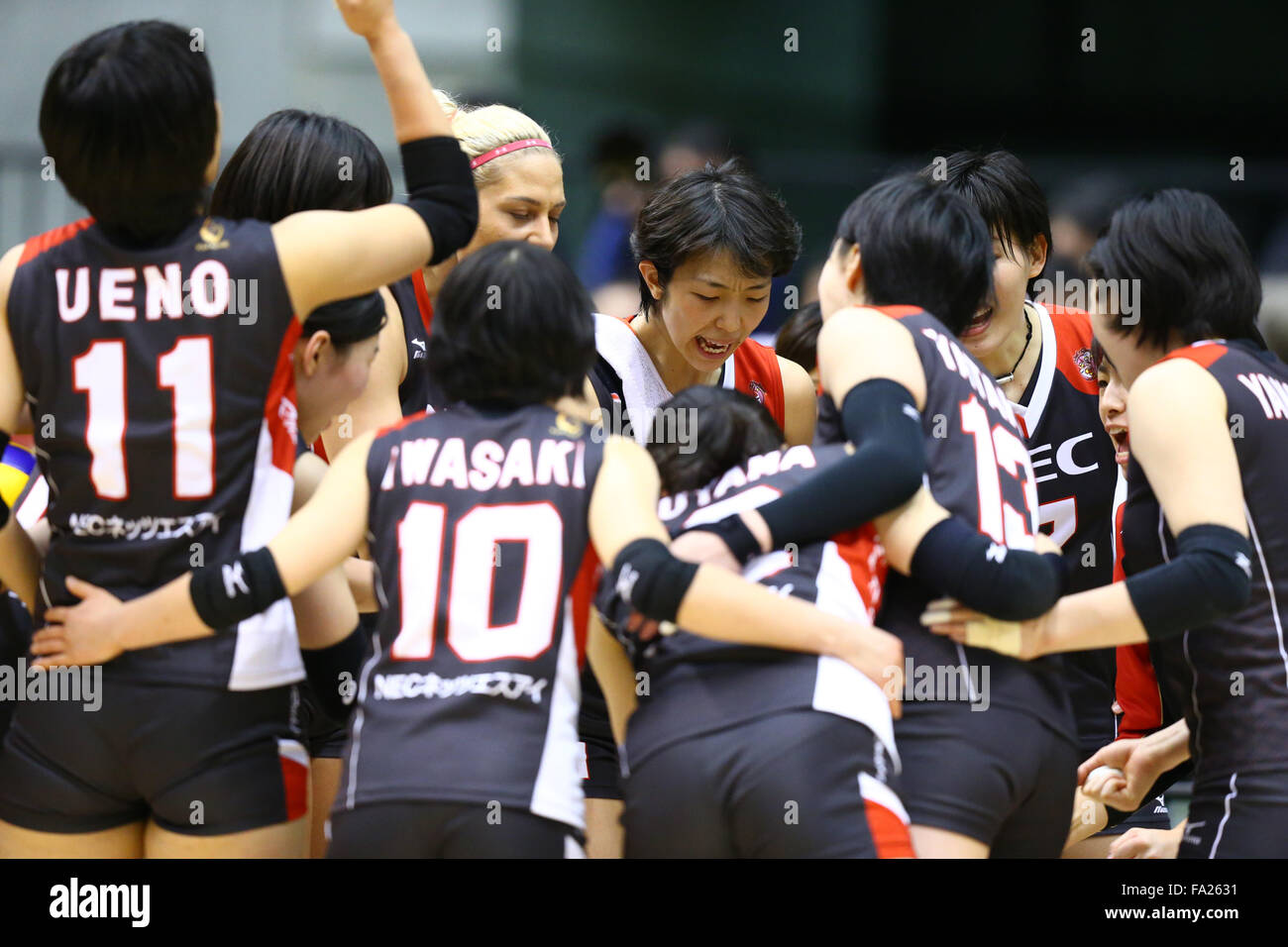 Tokyo, Japan. 20th Dec, 2015. NECNEC Red Rockets team group (NEC ...
