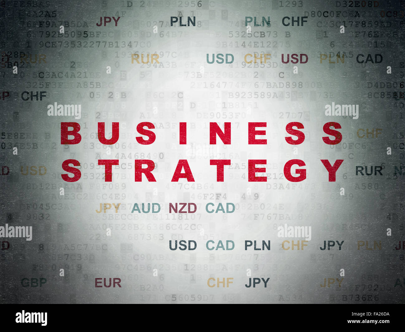 Business concept: Business Strategy on Digital Paper background Stock ...