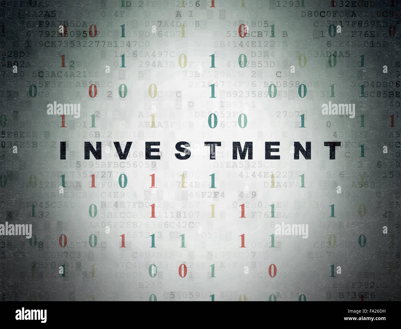 Finance concept: Investment on Digital Paper background Stock Photo - Alamy