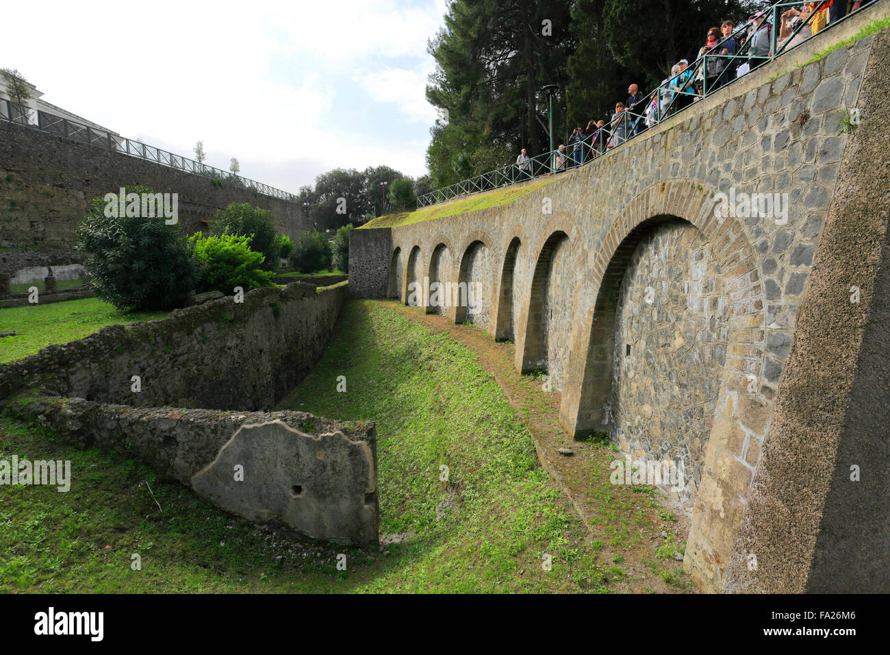 The Porta Marina, Pompeii, the Roman city buried in lava near Naples ...