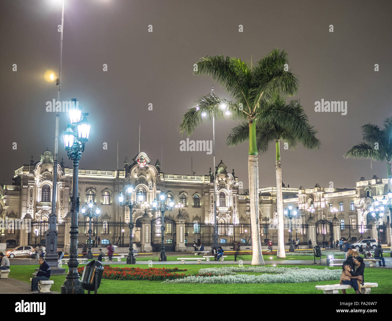 LIMA, PERU - SEPTEMBER 17, 2015 - Palacio de Gobierno (Government ...