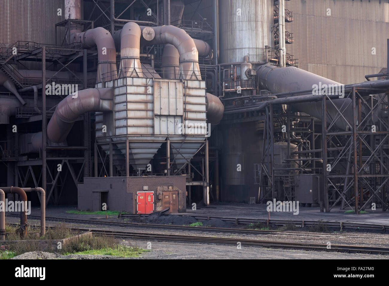 Redcar Steel Works viewed from South Gare on the weekend of its closure ...