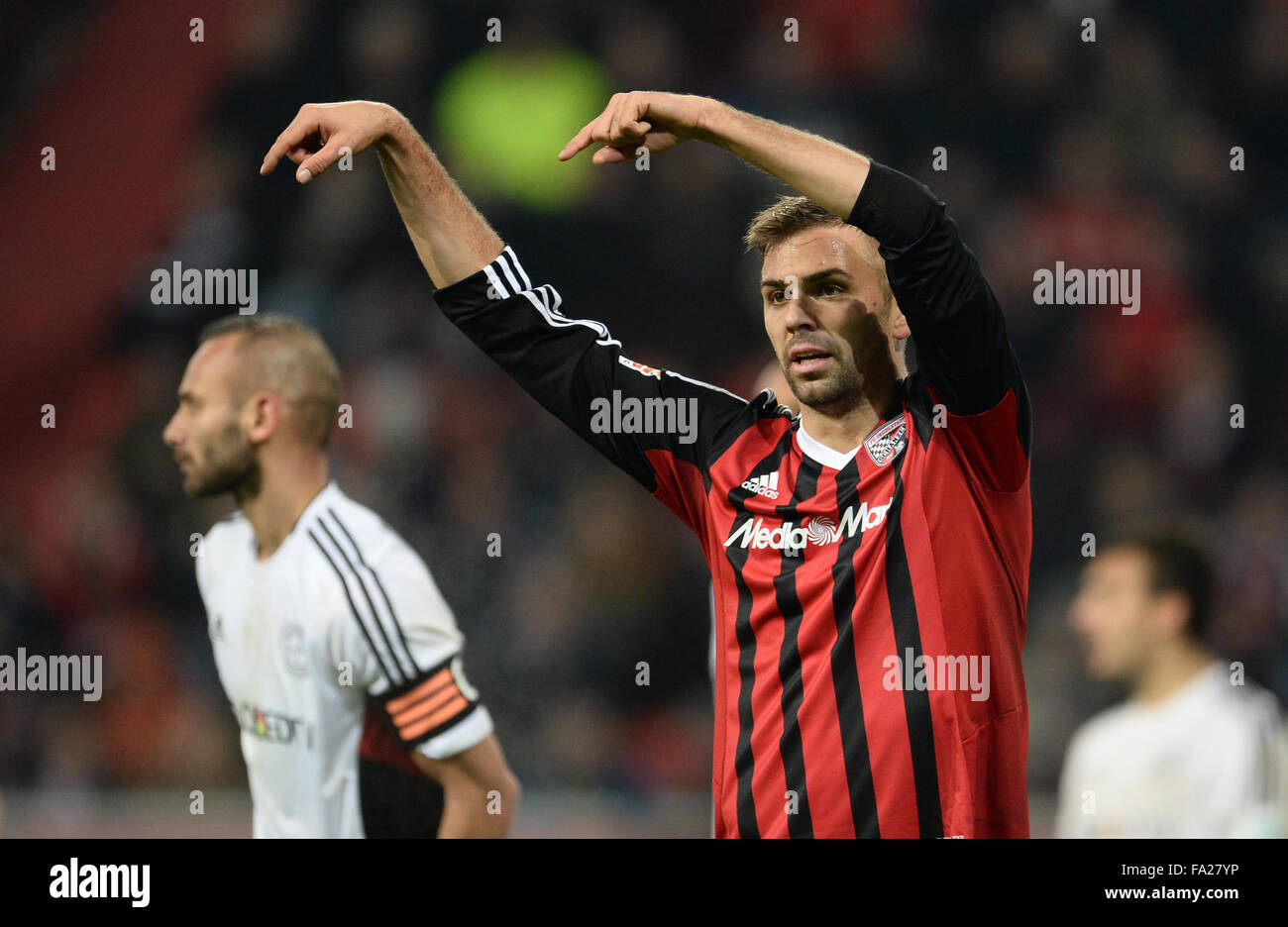 Ingolstadt, Germany. 19th Dec, 2015. Ingolstadt's Lukas Hinterseer ...