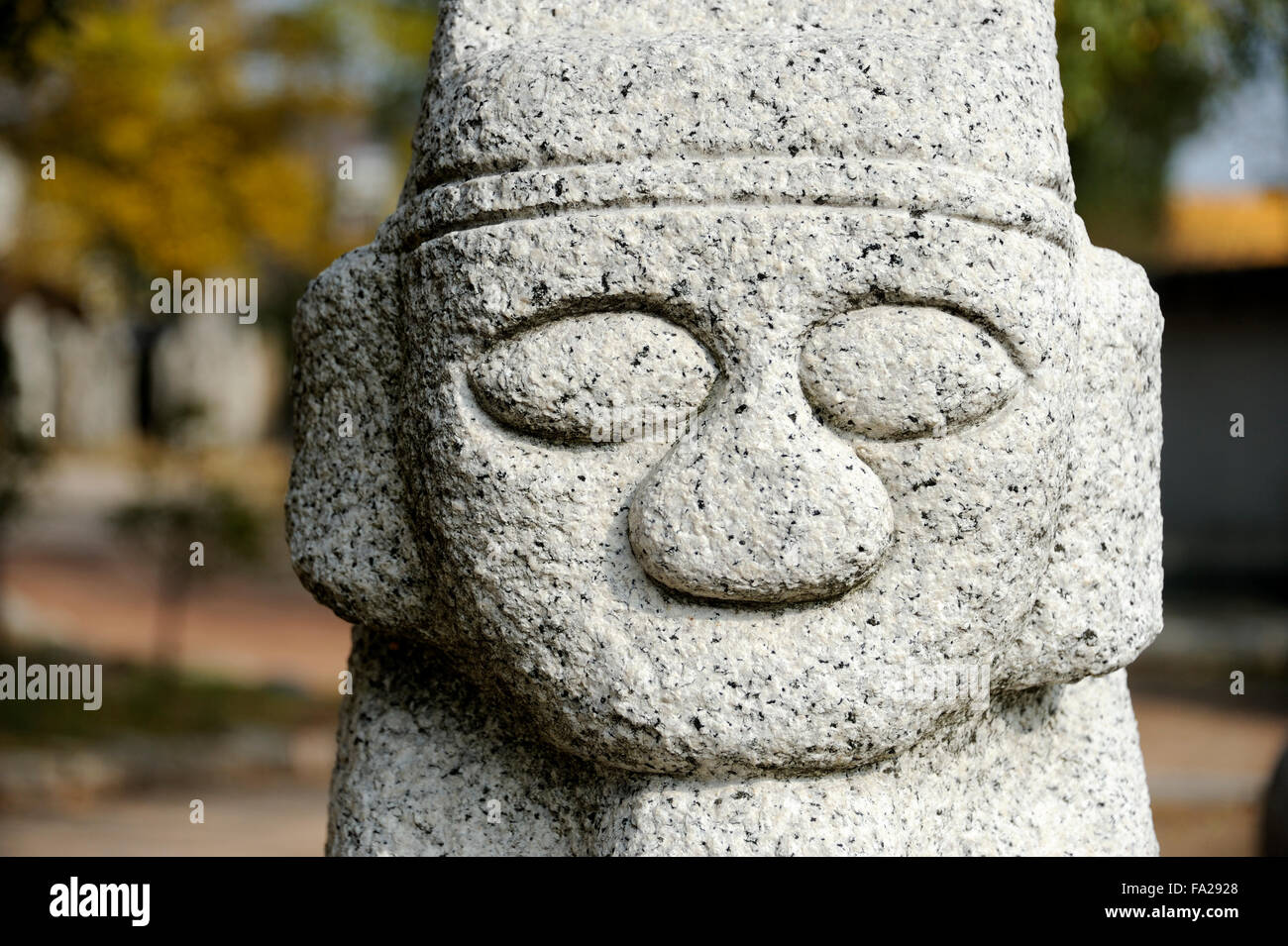 Primitive stone statues for guarding tombs of important people at ...