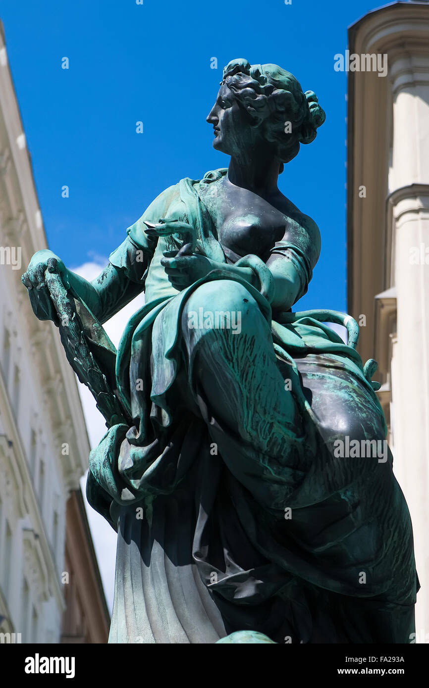 Donner Fountain, statue of a woman, Vienna, Austria Stock Photo - Alamy