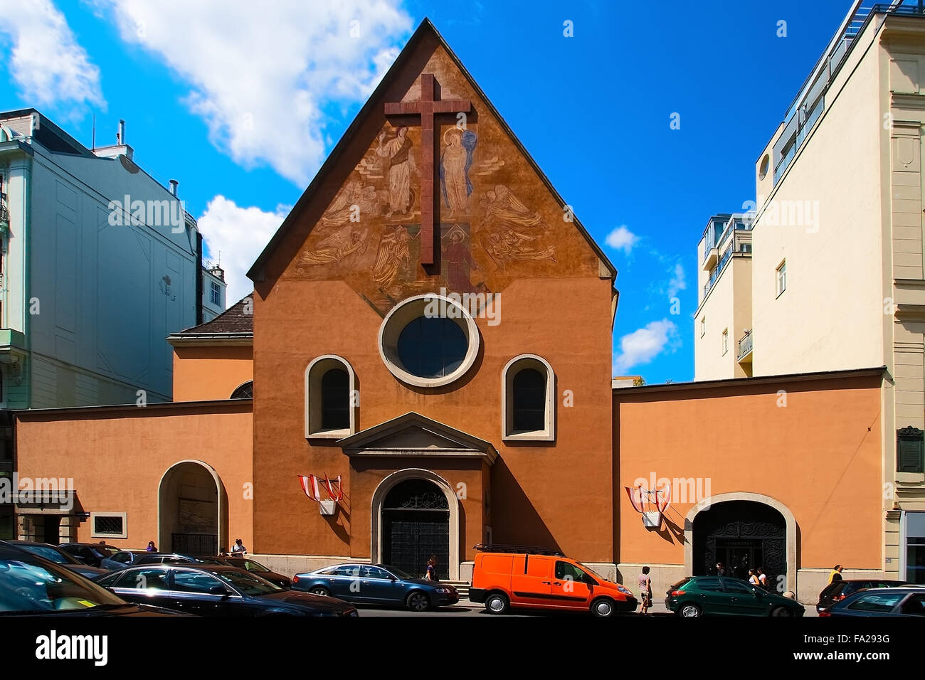 Church of Our Lady of the Angels and the Capuchin monastery in Vienna ...