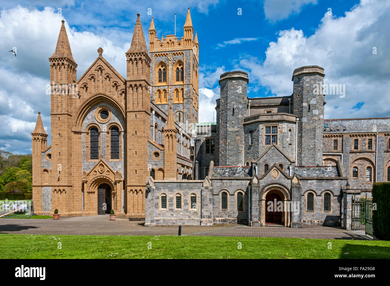 The great Abbey church, rebuilt on its medieval foundations by the ...