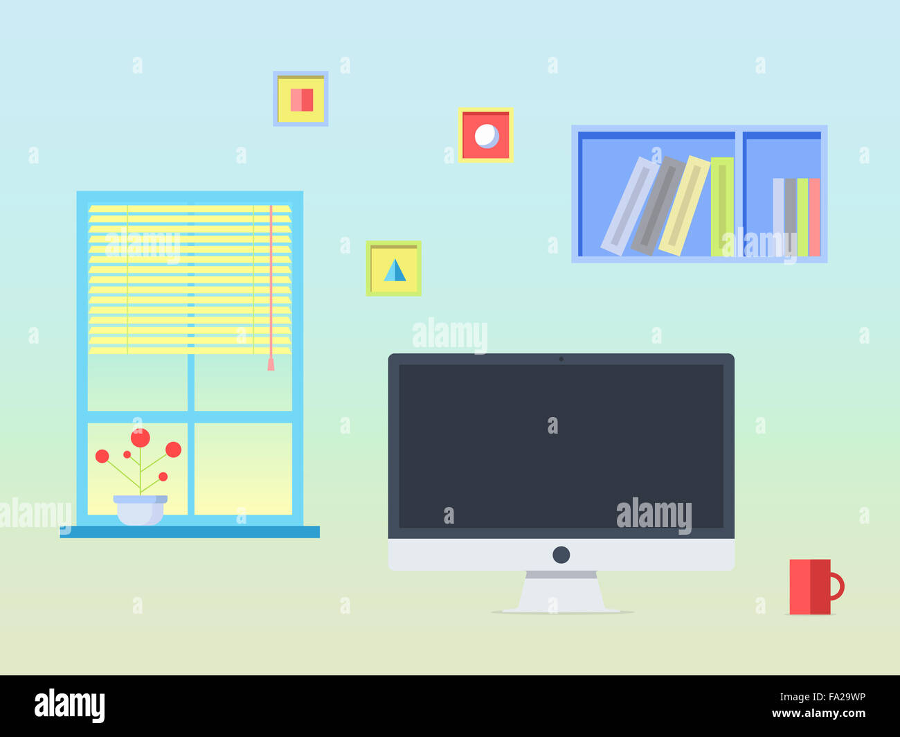 Creative workspace for design inspiration. Minimalist furniture and ...