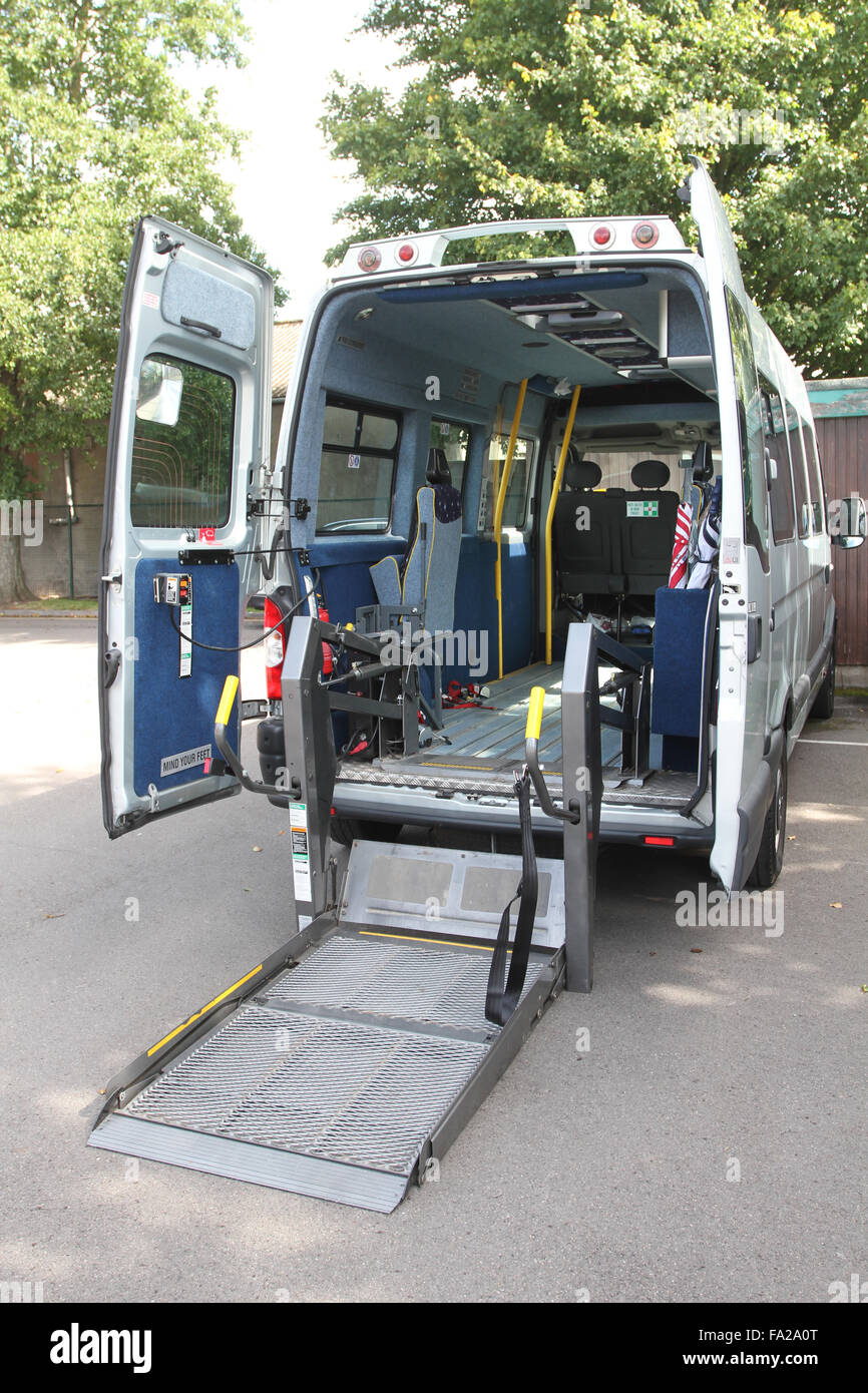 Disabled Ambulance for transporting the disabled in wheelchairs Stock ...