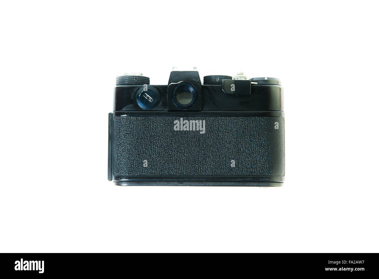 top view of old camera on white background Stock Photo - Alamy