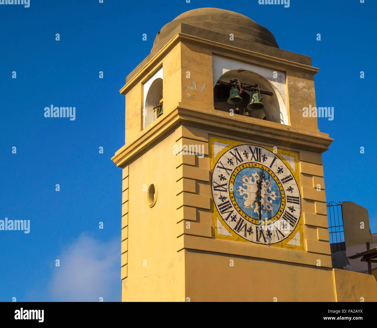 Capri italy clock bell tower hi-res stock photography and images - Alamy