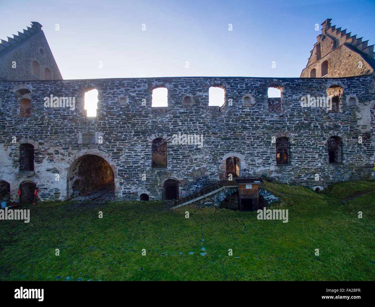 Old castle and prison ruins Stock Photo - Alamy