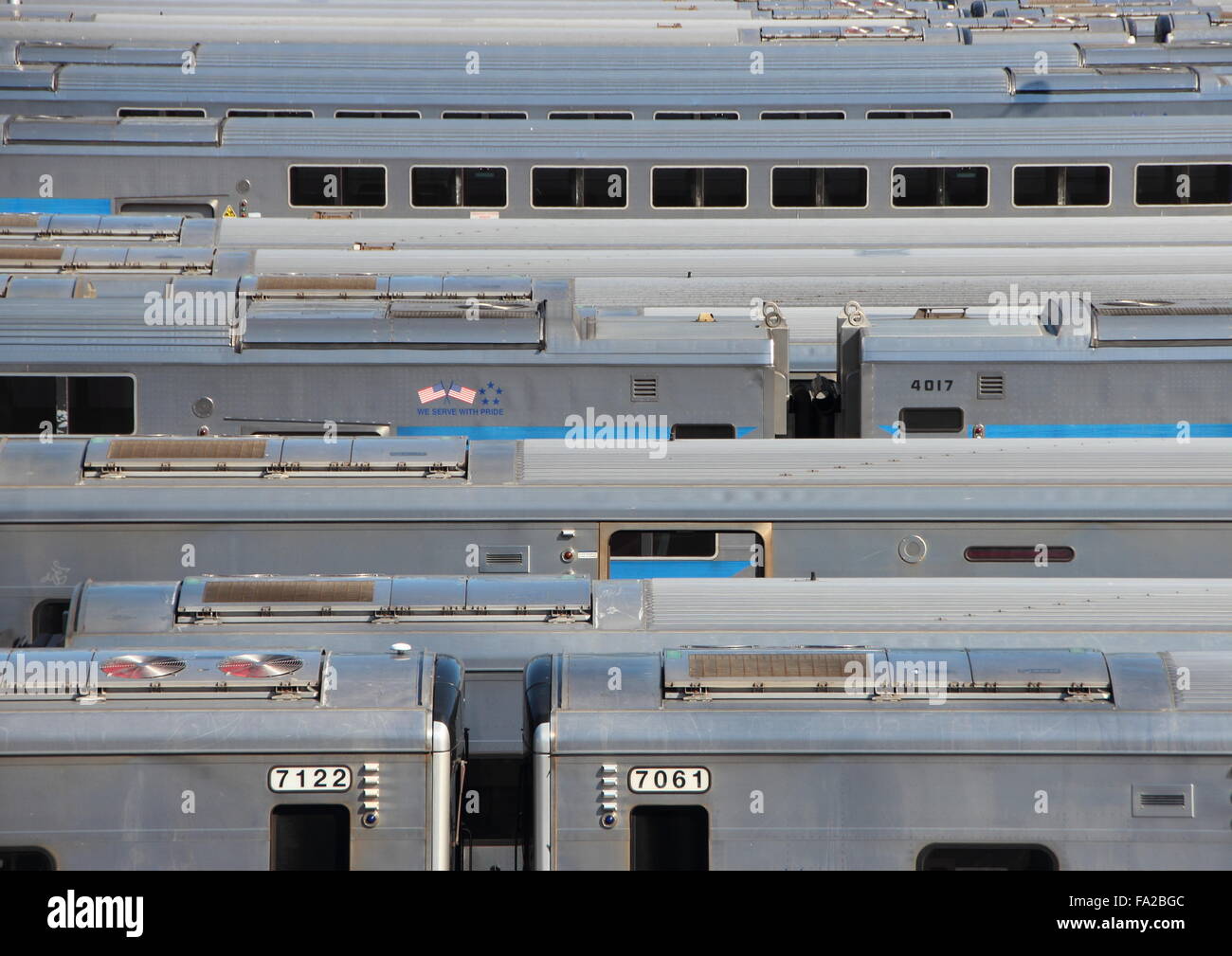 Silver line train hi-res stock photography and images - Alamy