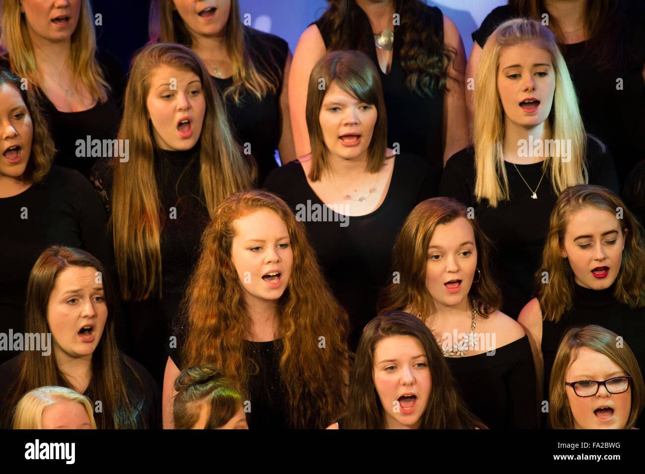 Welsh girls singing in a choir hi-res stock photography and images - Alamy