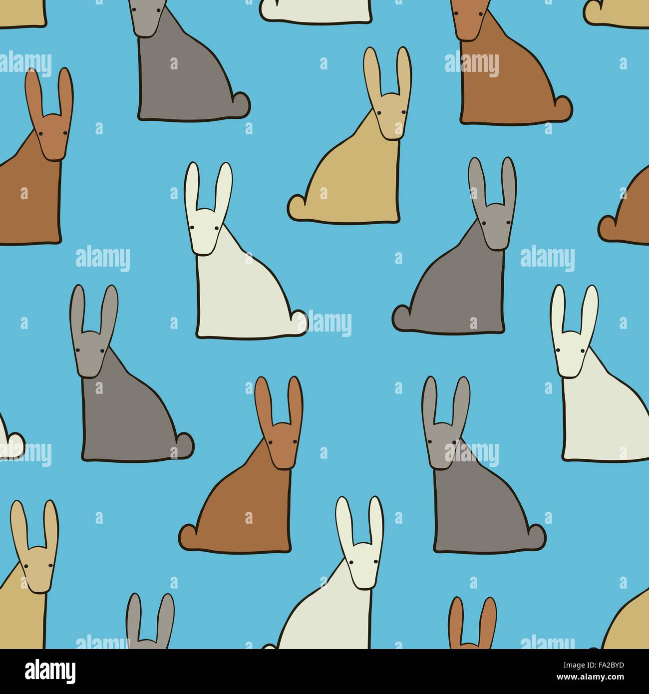 Background with funny hares Stock Vector Image & Art - Alamy