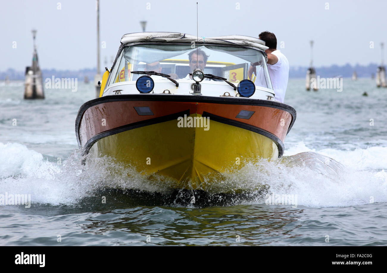 Ambulance Boat and Medical Team Crew in Emergency, Venice Italy Stock ...