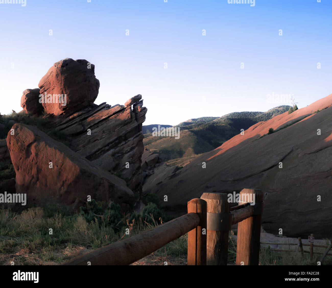 Red Rocks Park in Morrison, Colorado Stock Photo - Alamy
