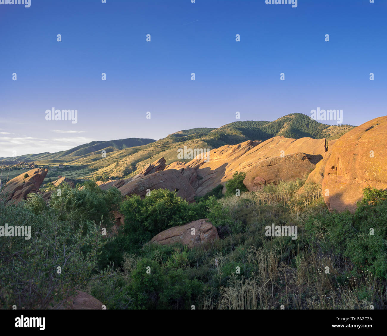 Red Rocks Park in Morrison, Colorado Stock Photo - Alamy