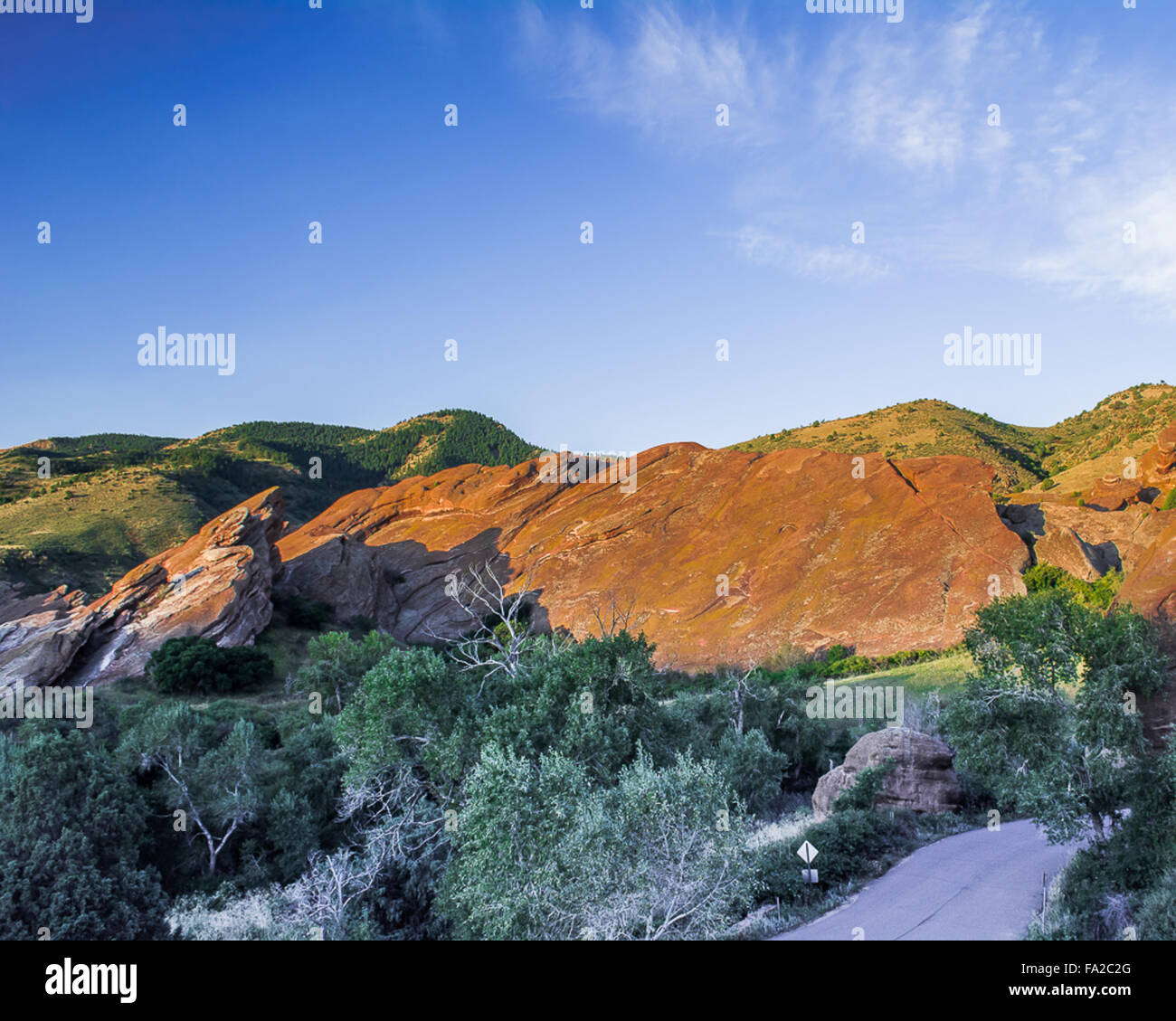 Red Rocks Park in Morrison, Colorado Stock Photo - Alamy