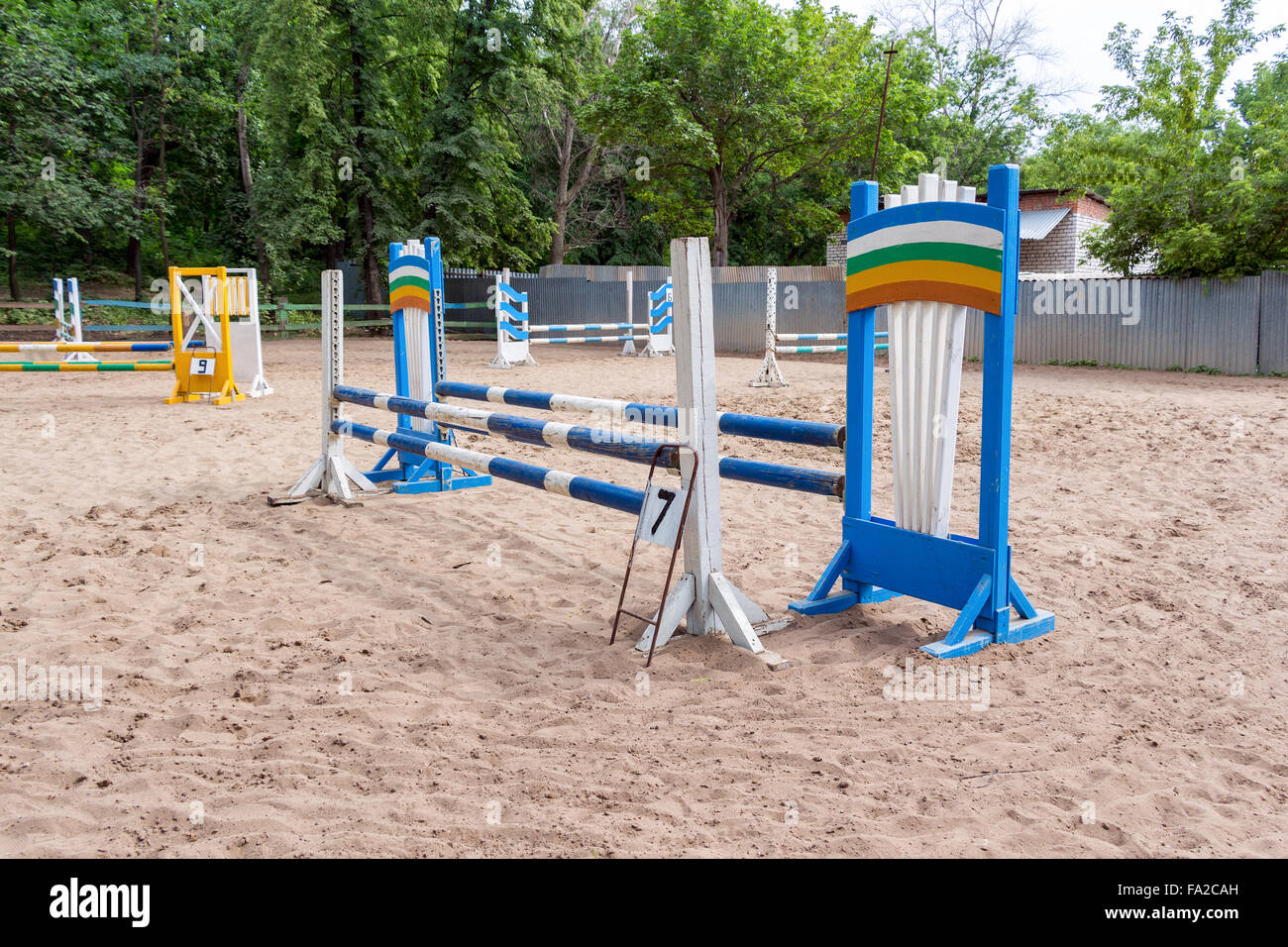 Horse show jumping obstacles hi-res stock photography and images - Alamy