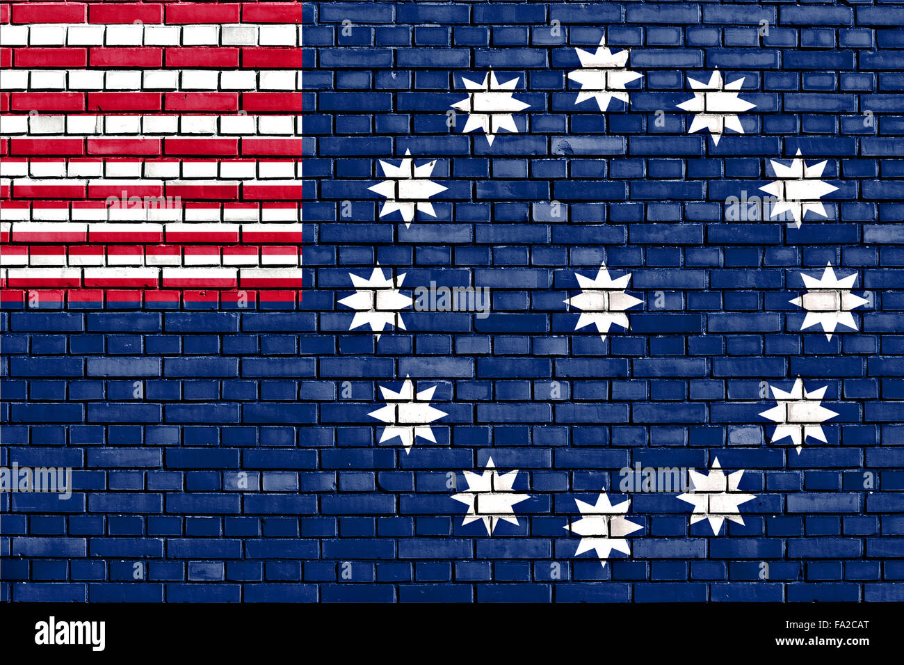 flag of Easton painted on brick wall Stock Photo - Alamy
