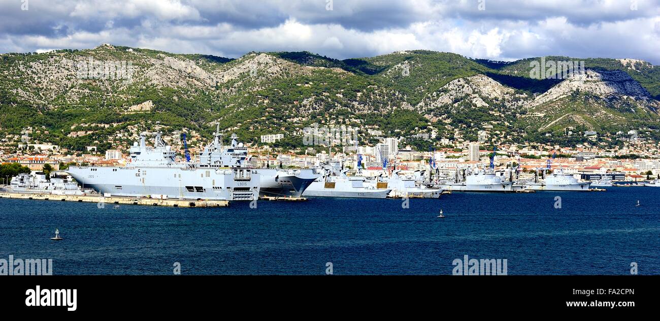 The French Navy in the home port Stock Photo - Alamy