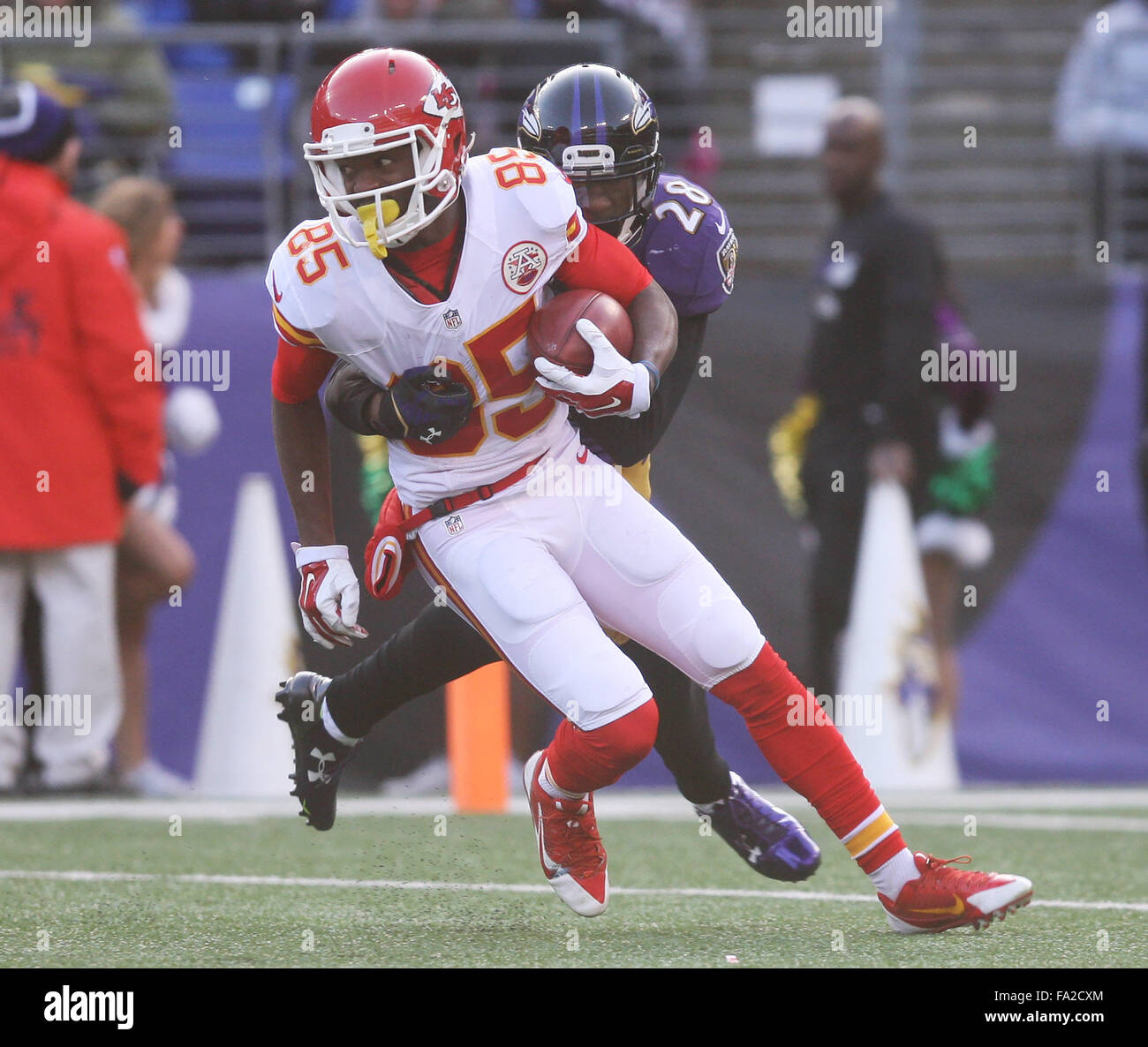 Baltimore, Maryland, USA. 20th Dec, 2015. Kansas City Chiefs WR Frankie ...