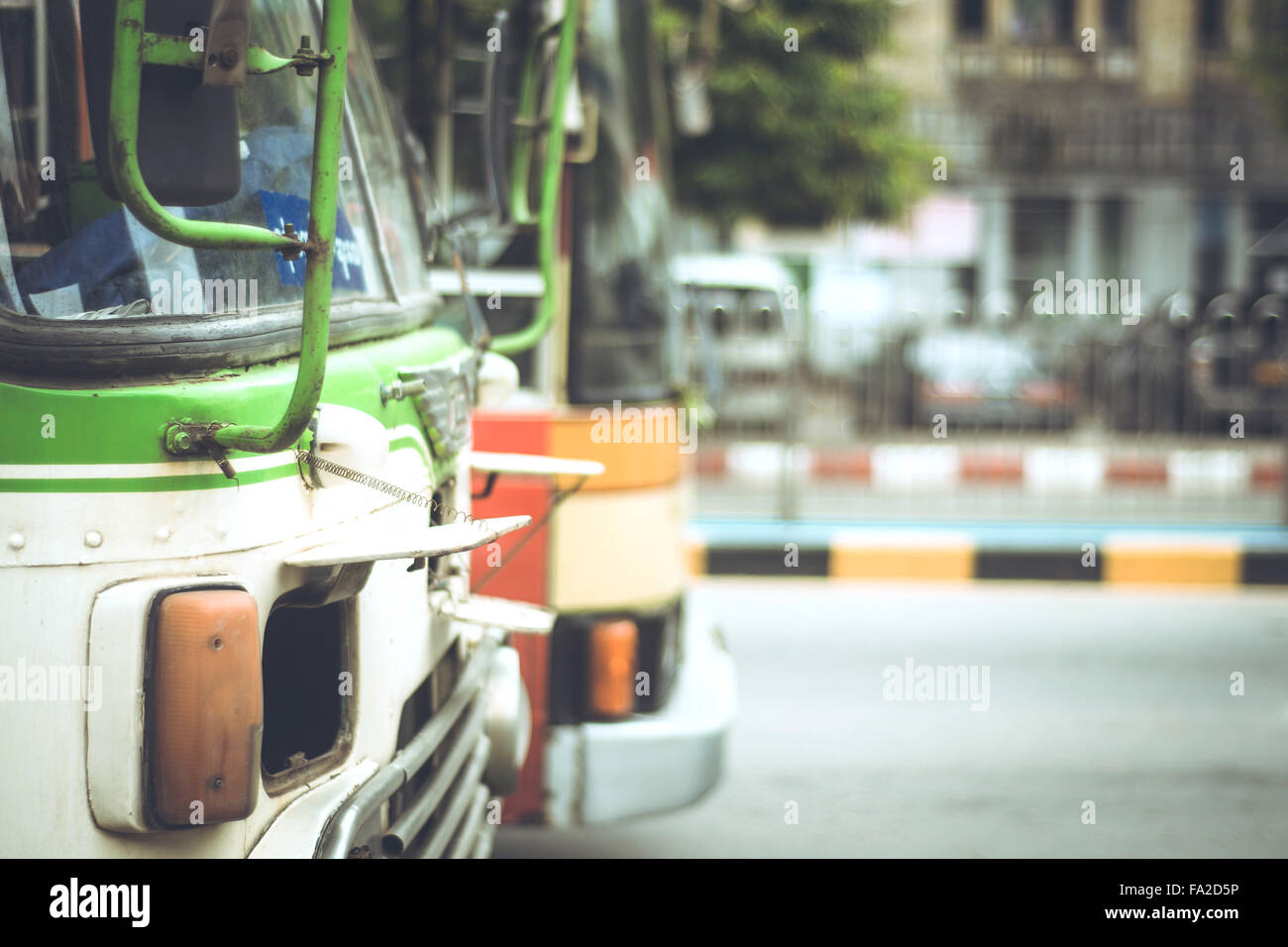 Burmese buses hi-res stock photography and images - Alamy