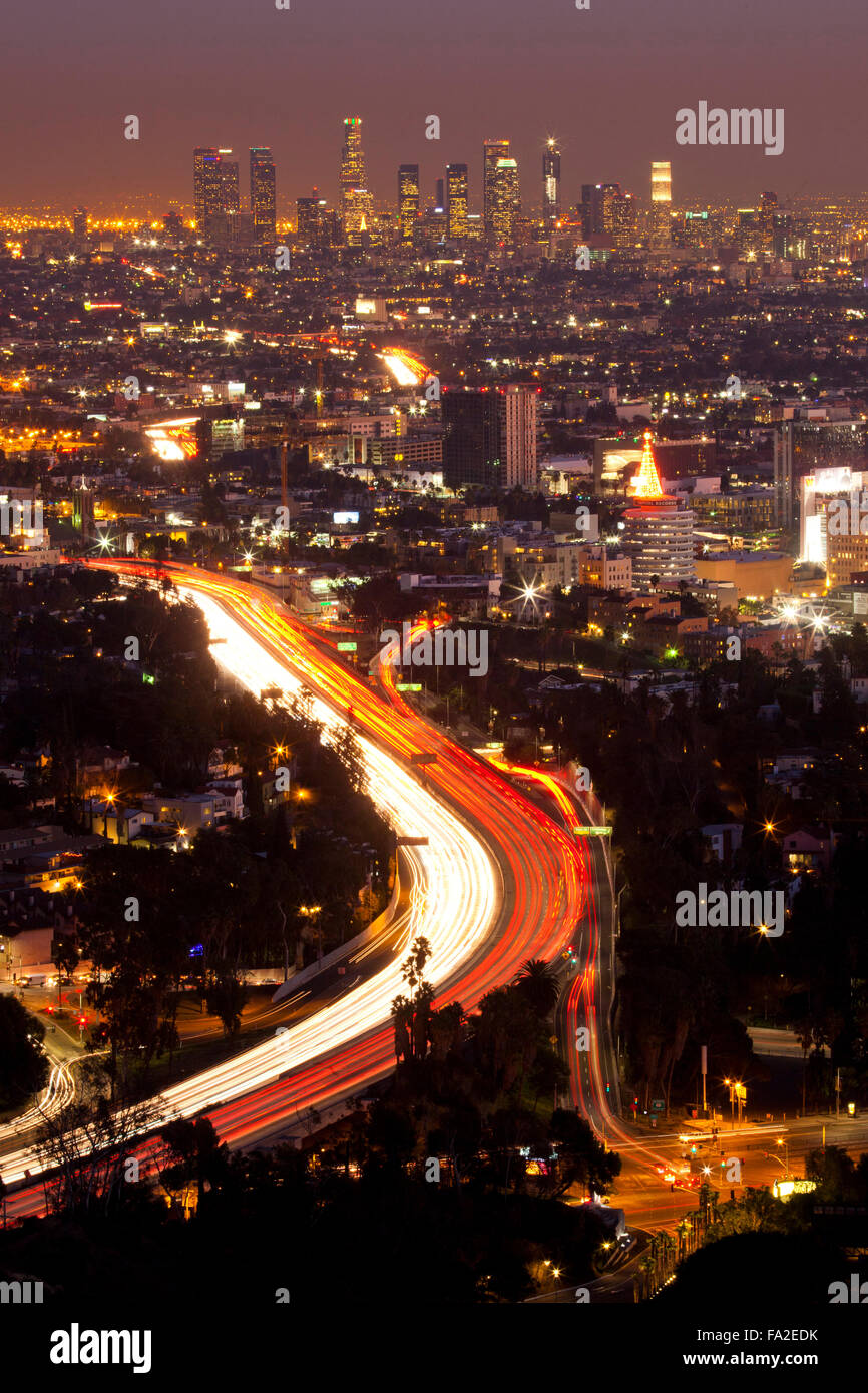 The 101 Freeway and downtown Los Angeles, California Stock Photo - Alamy
