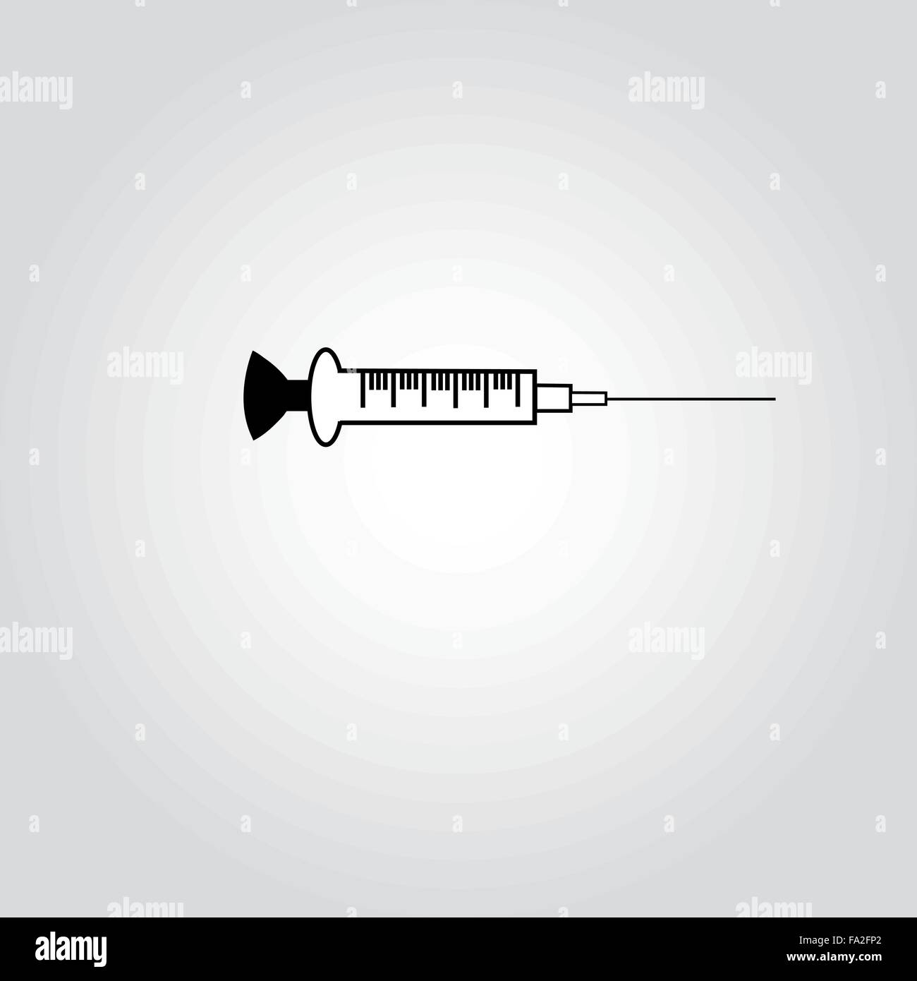 medical syringe on a white background Stock Vector Image & Art - Alamy