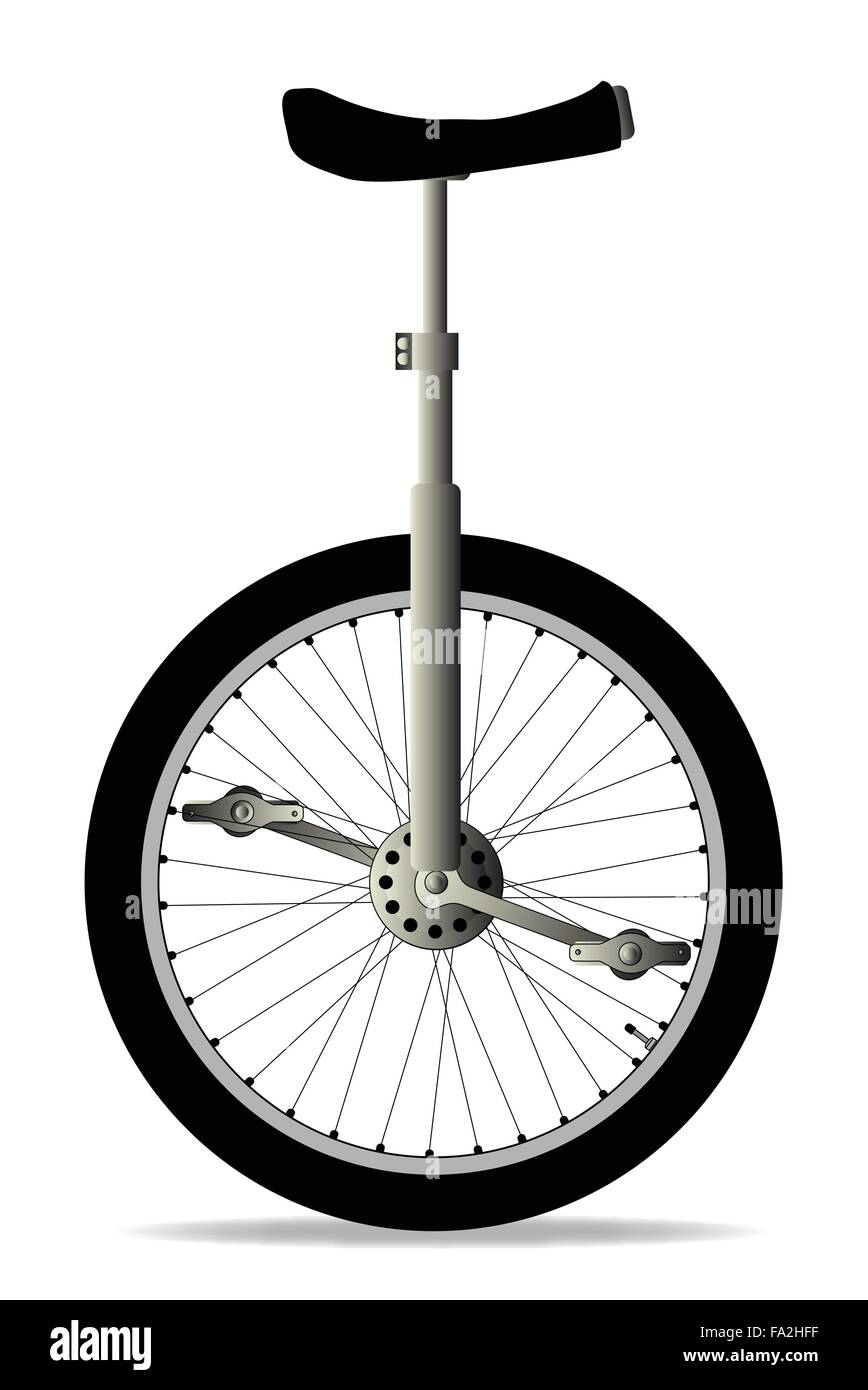 A unicycle isolated over a white background Stock Vector Image & Art ...