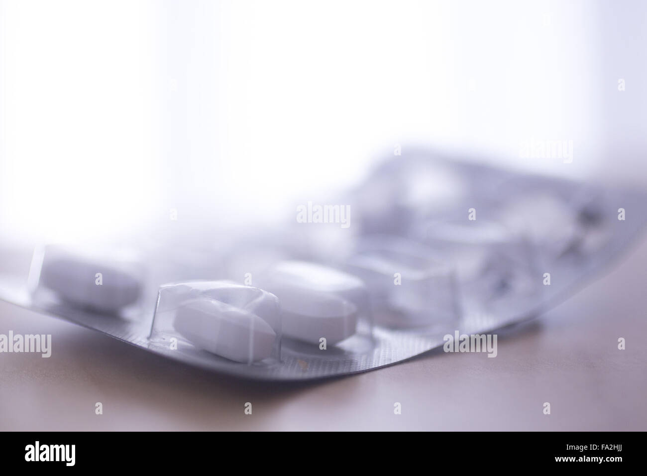 Medication pharmaceutical blister tablet pack of generic medicine pills ...