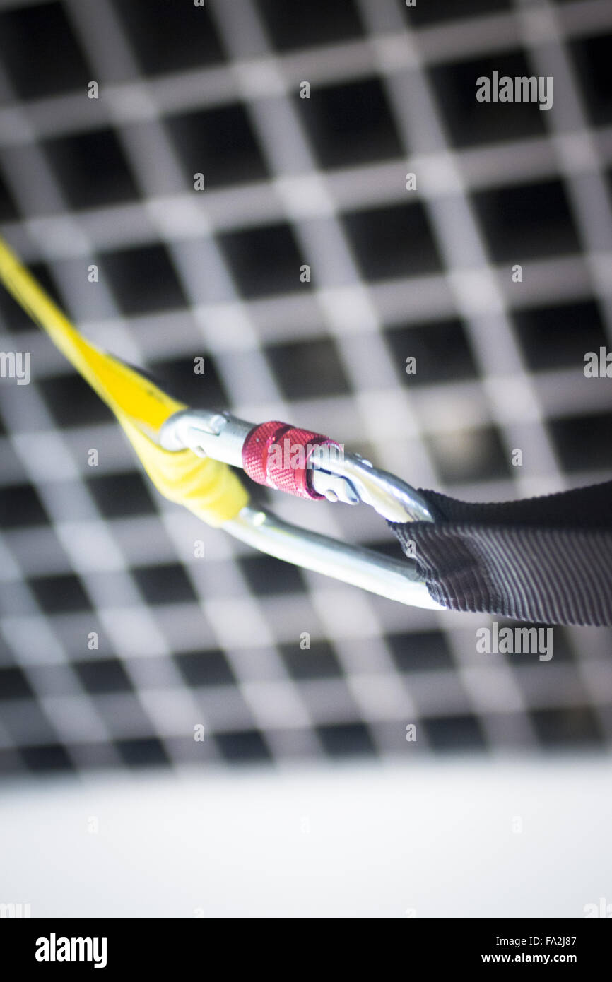 Pilates suspension exercise fitness gym training machine in health club ...