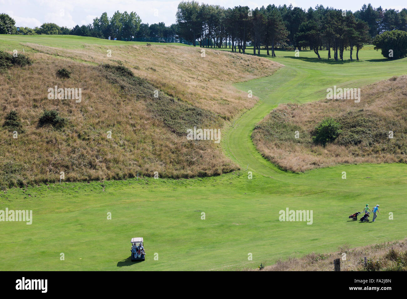 Golf Course in Étretat Stock Photo - Alamy