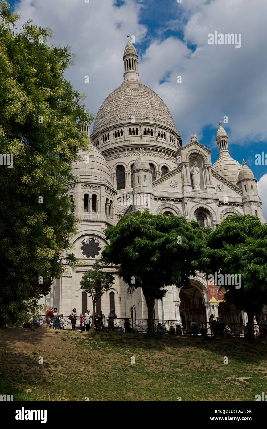 The Sacré-Cœur cathedral - Sacred Heart of Paris Stock Photo - Alamy