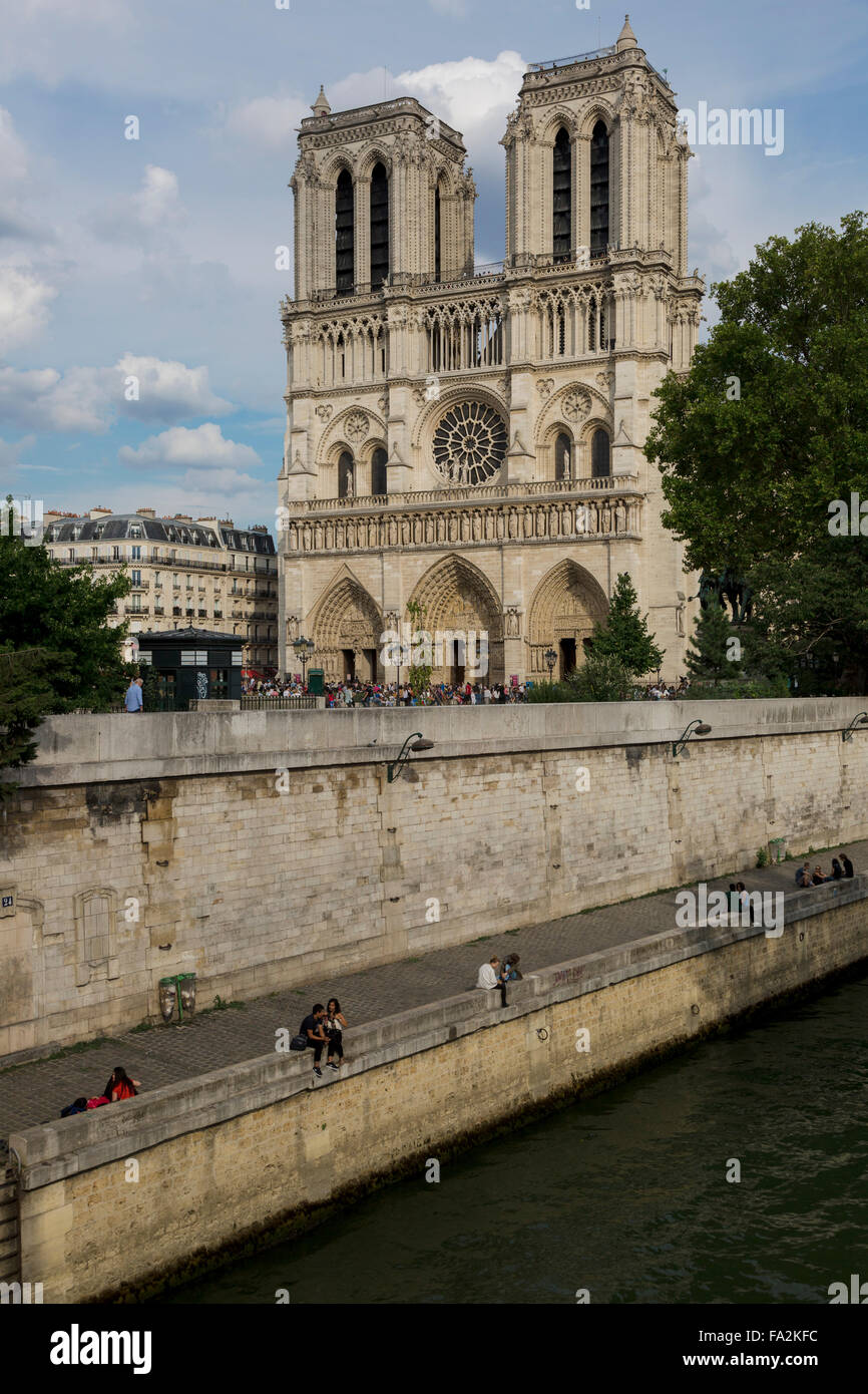 Notre-Dame de Paris Cathedral - Our Lady of Paris Stock Photo - Alamy