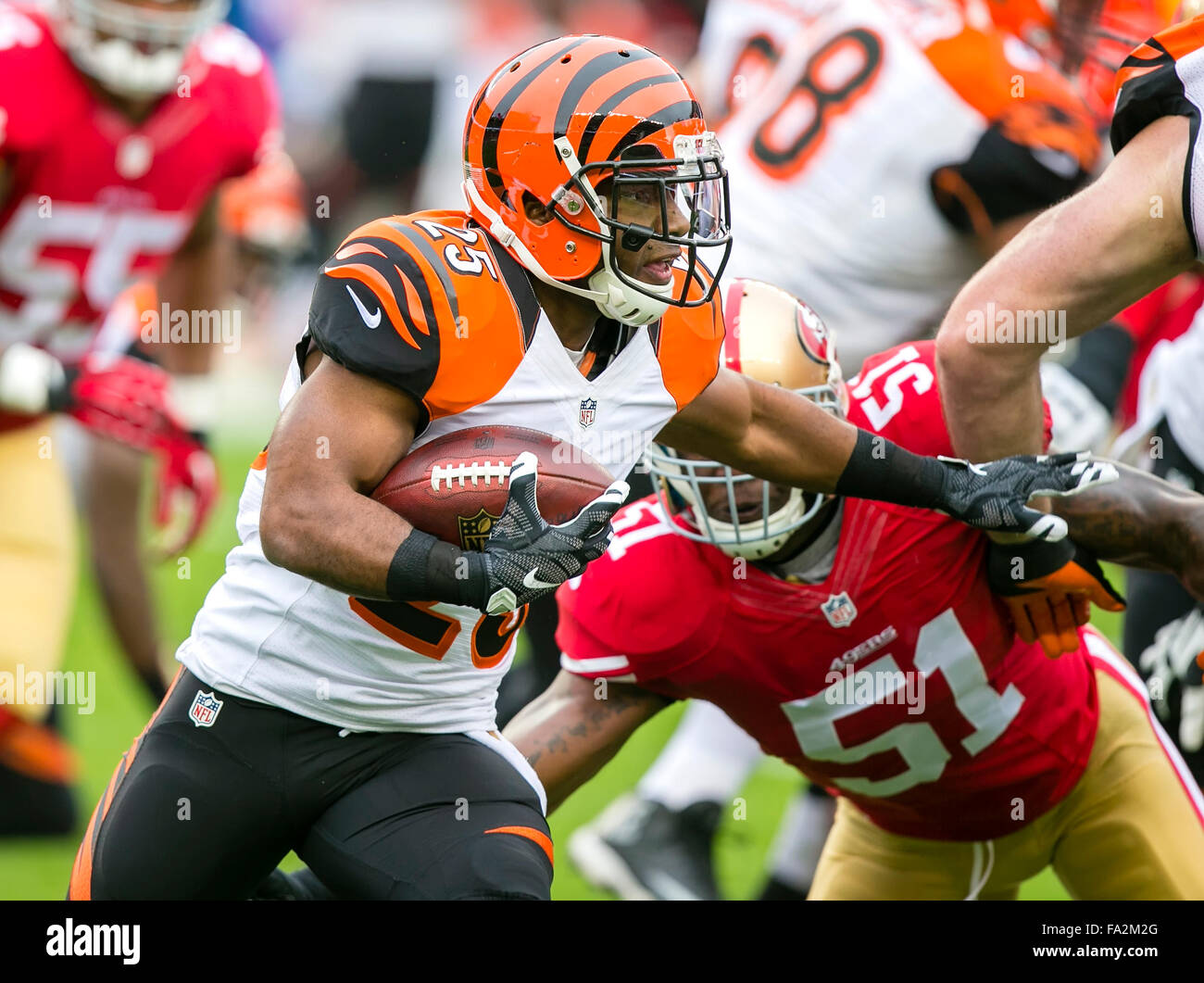 December 20, 2015: Cincinnati Bengals running back Giovani Bernard (25 ...