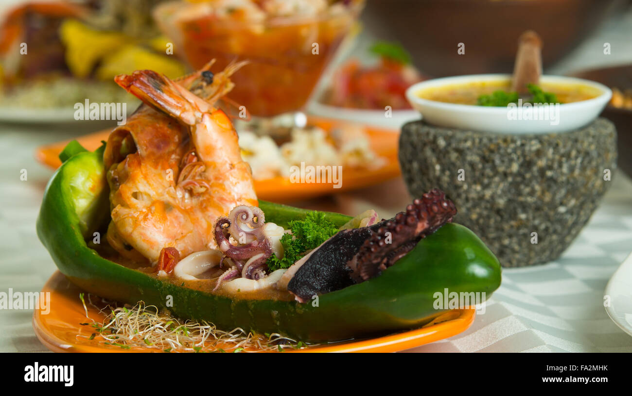 Exotic dinner dishes hi-res stock photography and images - Alamy