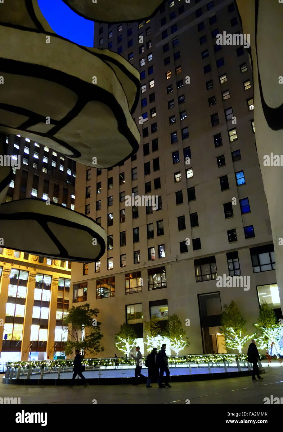 Holiday season at 1 Chase Manhattan Plaza Stock Photo - Alamy