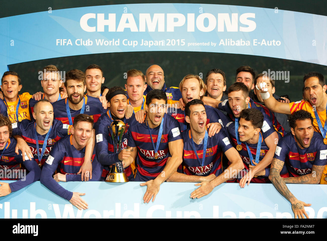 FC Barcelona team group (Barcelona), DECEMBER 20, 2015 - Football ...