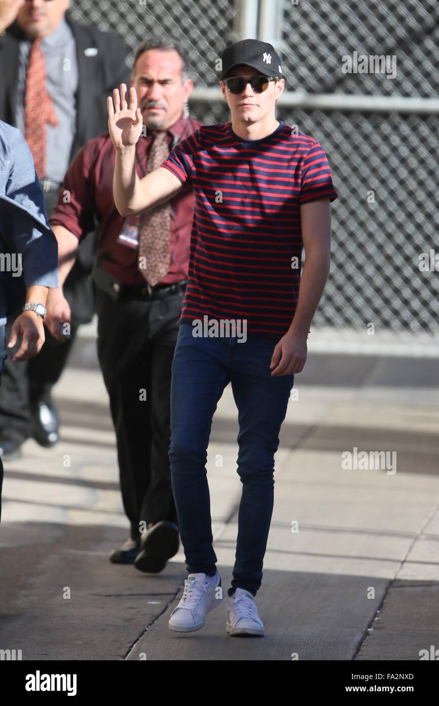 One Direction seen arriving at the ABC studios for Jimmy Kimmel Live ...