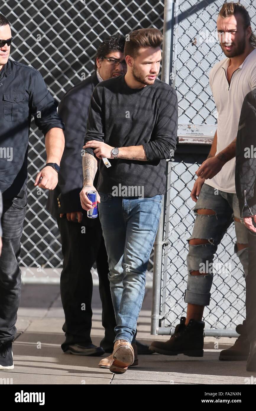 One Direction seen arriving at the ABC studios for Jimmy Kimmel Live ...