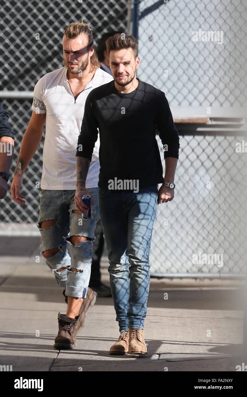 One Direction seen arriving at the ABC studios for Jimmy Kimmel Live ...