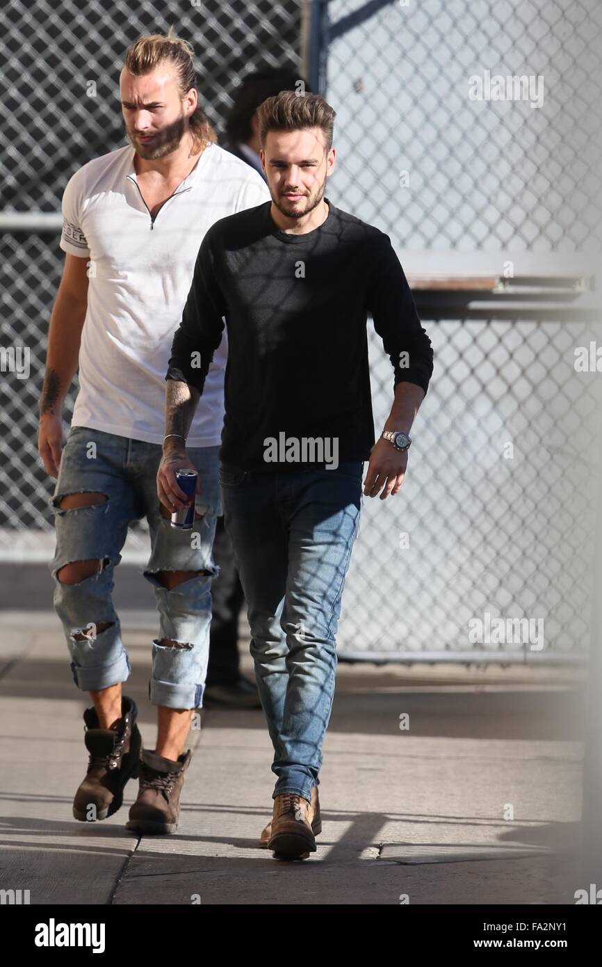 One Direction seen arriving at the ABC studios for Jimmy Kimmel Live ...