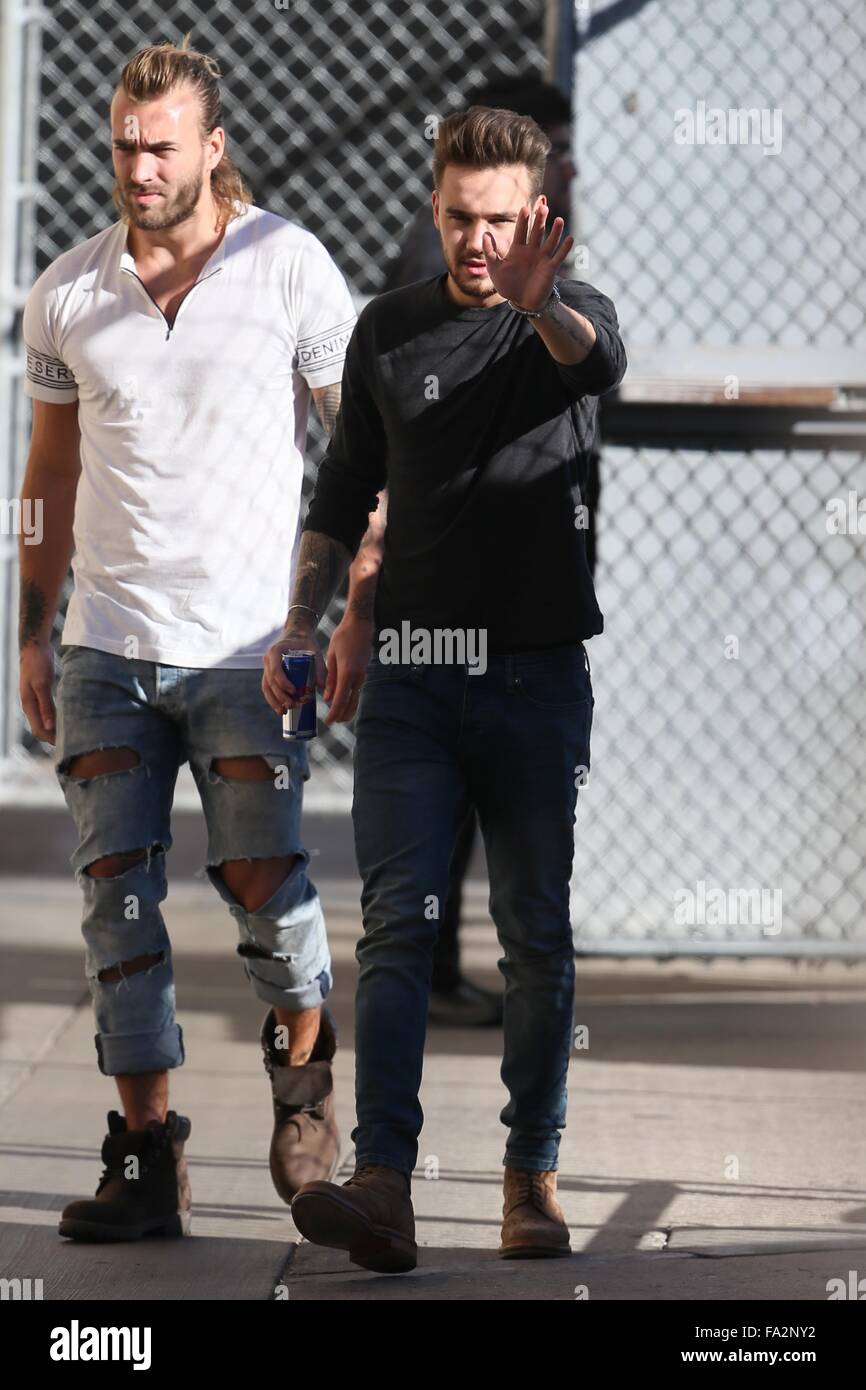 One Direction seen arriving at the ABC studios for Jimmy Kimmel Live ...